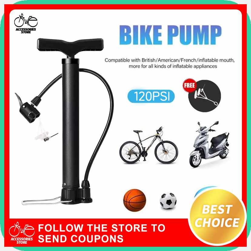 120Psi High Pressure Bike Air Pump Balls with Base Tire Pump Mountain ...