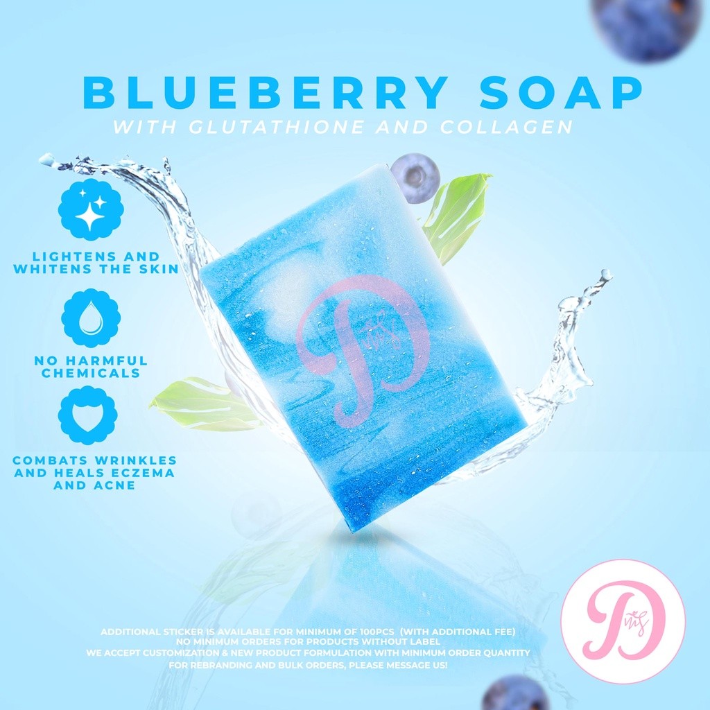 Blueberry with Collagen Face and Body Soap 135g | Shopee Philippines