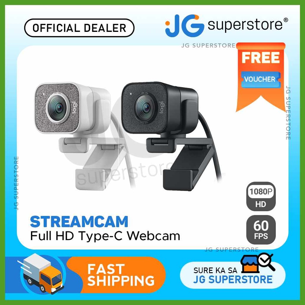 Logitech StreamCam Full HD 1080p 60fps USB Type C Webcam for Windows ...