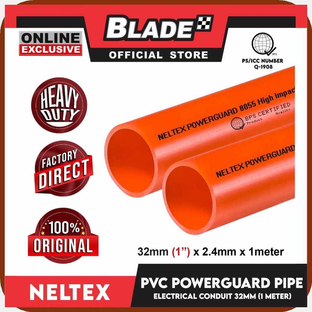 Neltex,II/PVC[Xv^Powerguard>G)Pipe}I)(Orange)}u*32mm~S*x~v*1meter~C ...