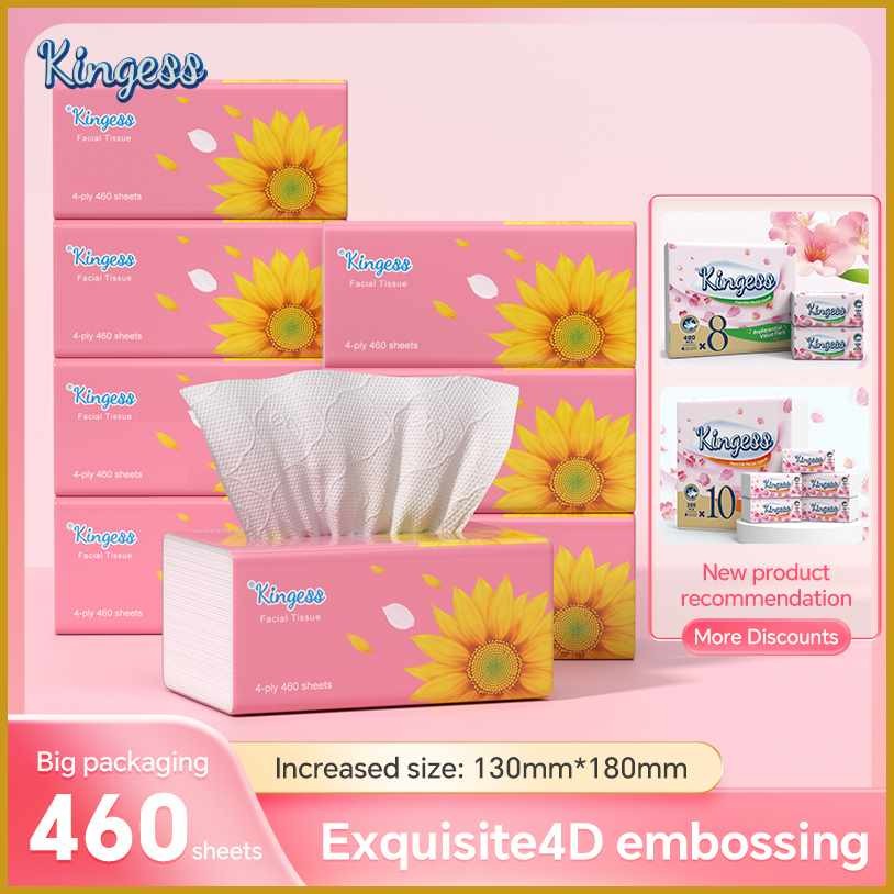 Cheap@L$tissues}X[KINGESS`cO;Facial&Tissue&8Packs'Ig