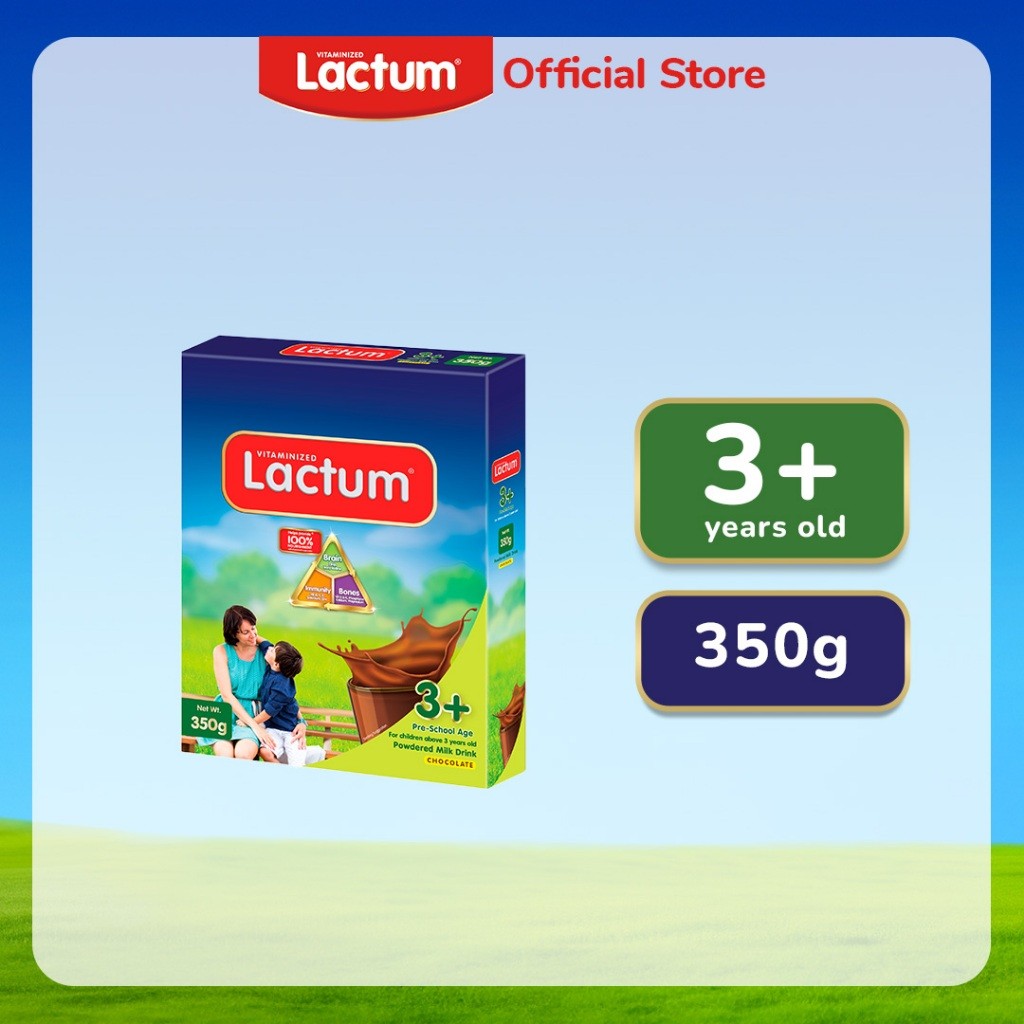 Lactum 3+ Chocolate Powdered Milk Drink for Children Above 3 Years Old ...