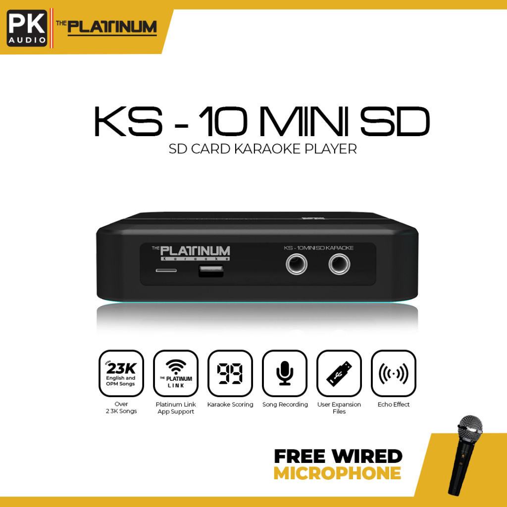 Platinum Karaoke KS10 Mini SD Player 23,000++ English and OPM Songs ...