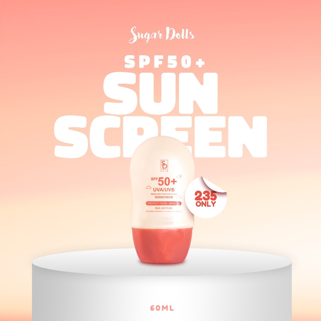Sugar Dolls Sunscreen 60ml New and Improved Sun Protect Skin Facial ...