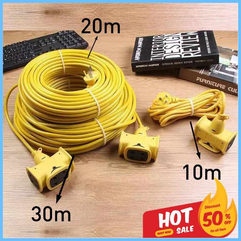 Extension Cord Socket long Plug-in Strip 5M/10M/20M/30M/40M Electric ...
