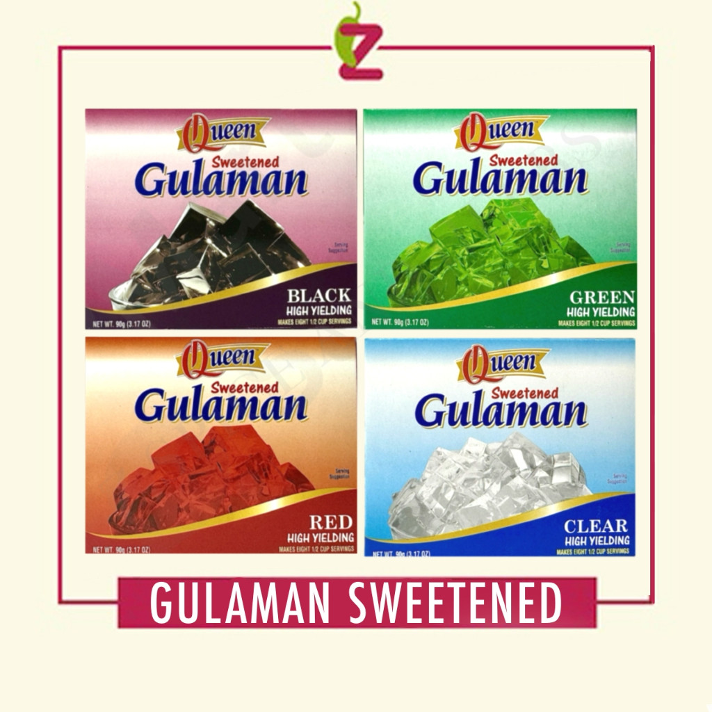Queen Sweetened Gulaman 90g R/G/C/B | Shopee Philippines