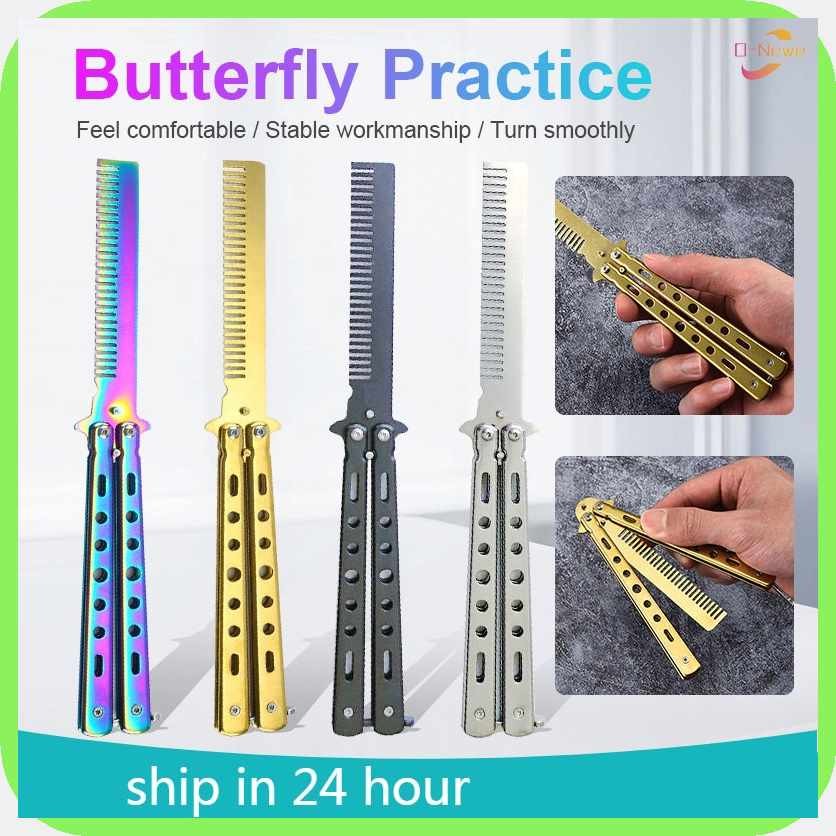 Butterfly^YE,Hair`F;Comb&Practice&Combs&Foldable&Stainless&Steel ...