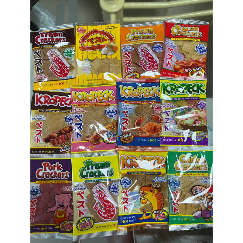 Besuto Prawn Crackers 100g Kropeck | Shopee Philippines
