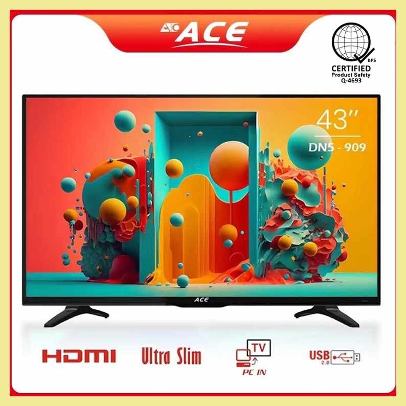 Ace 43 LED TV Black LED-909 Full HD | Shopee Philippines