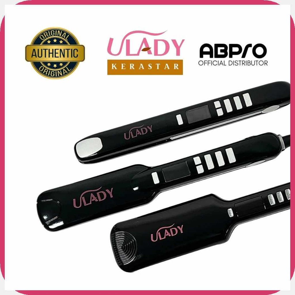 ORIGINAL ULADY TITANIUM REBONDING AND STRAIGHTENER HAIR IRON | Shopee ...