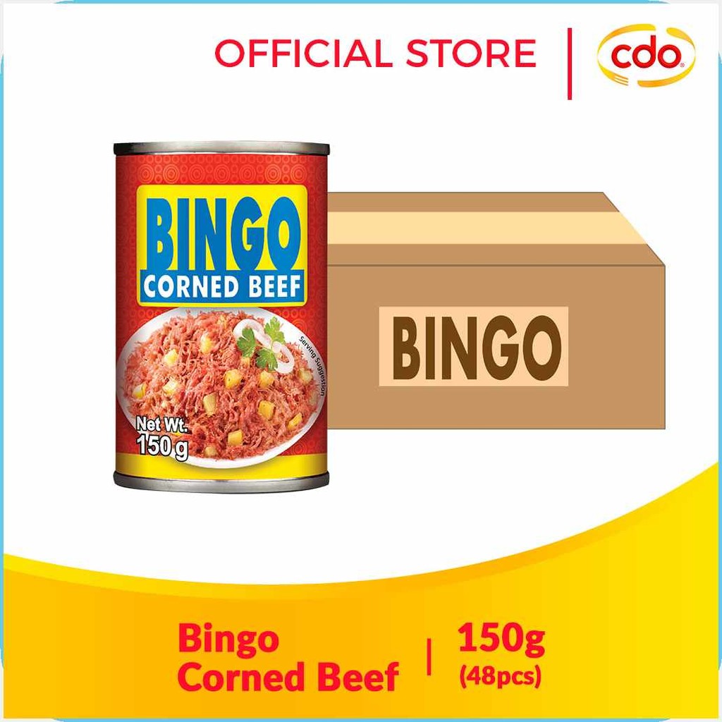 BINGO Corned Beef 150g x 48 | Shopee Philippines