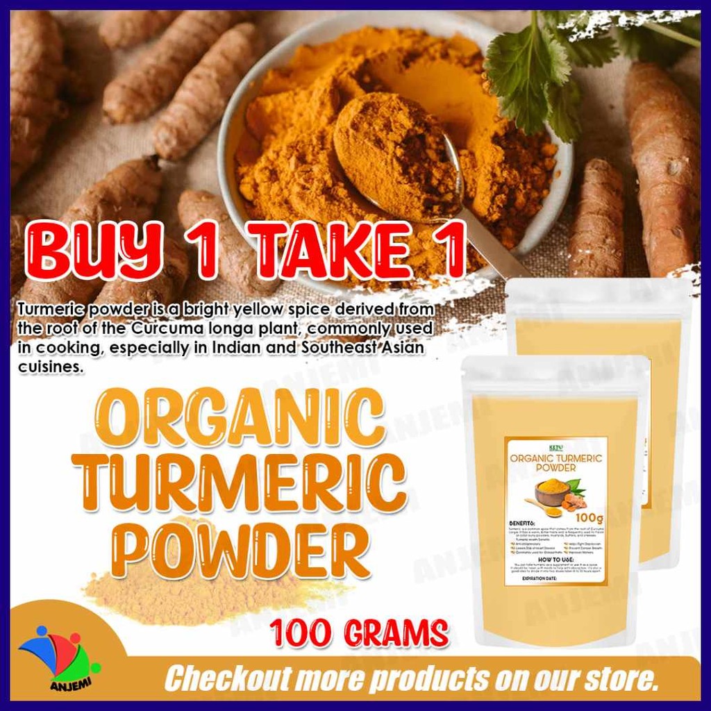 BUY 1 TAKE 1 Organic Turmeric Powder 100g | Shopee Philippines