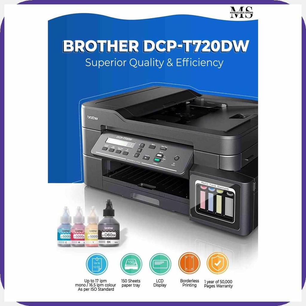 Brother]hc!DCP-T720DW*D:Ink%eQ:Tank%cP:Printer | Shopee Philippines