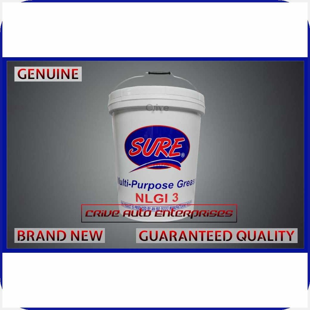 ORIGINAL=f|Sure=o|Multi-Purpose>n}Grease>X}NLGI>H}3>r}(1>c}pail>a ...