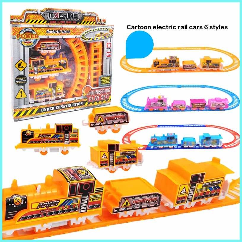 Plastic Electric Train Set for Kids with Track Set Battery Operated ...