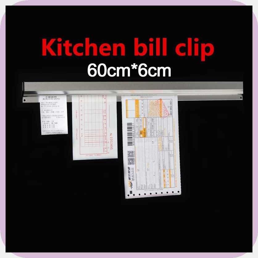 Ticket Clip Wall Mounted Slide Check Rack Aluminum Bill Ticket Holder ...