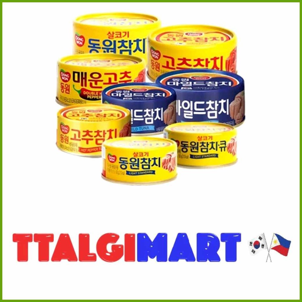 DONGWON TUNA 100G 150G 200G LIGHT / VEGETABLE / KIMCHI / HOT PEPPER ...