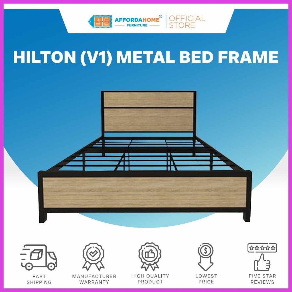 Hilton=P^(V1).FU;Bed@kg+Frame o+U+a+N+Cq+- Affordahome Furniture ...