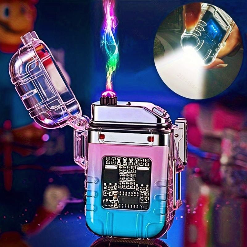 Waterproof lighter Can charge the arc lighter cigarette lighter USB ...