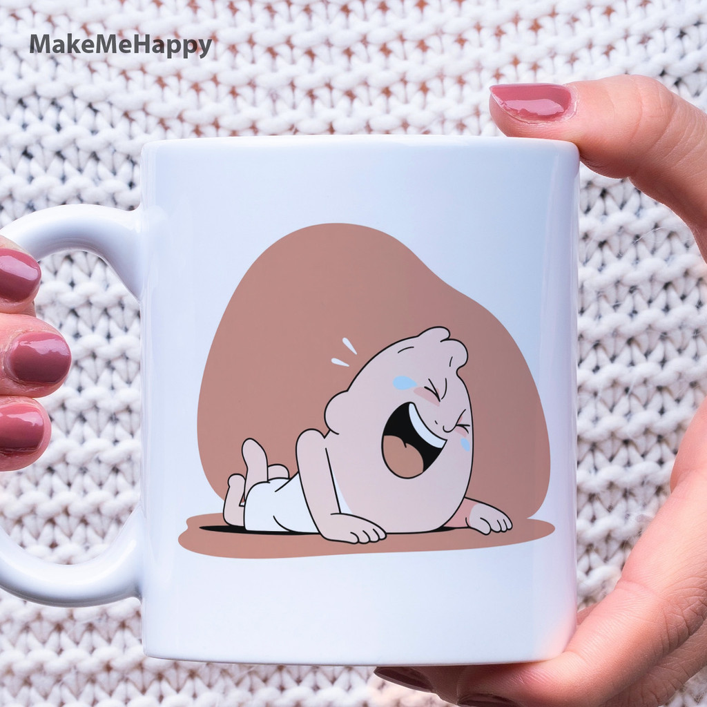 Cartoon Meme Mug – Laughing Expression Cute Bolster V70 | Shopee ...