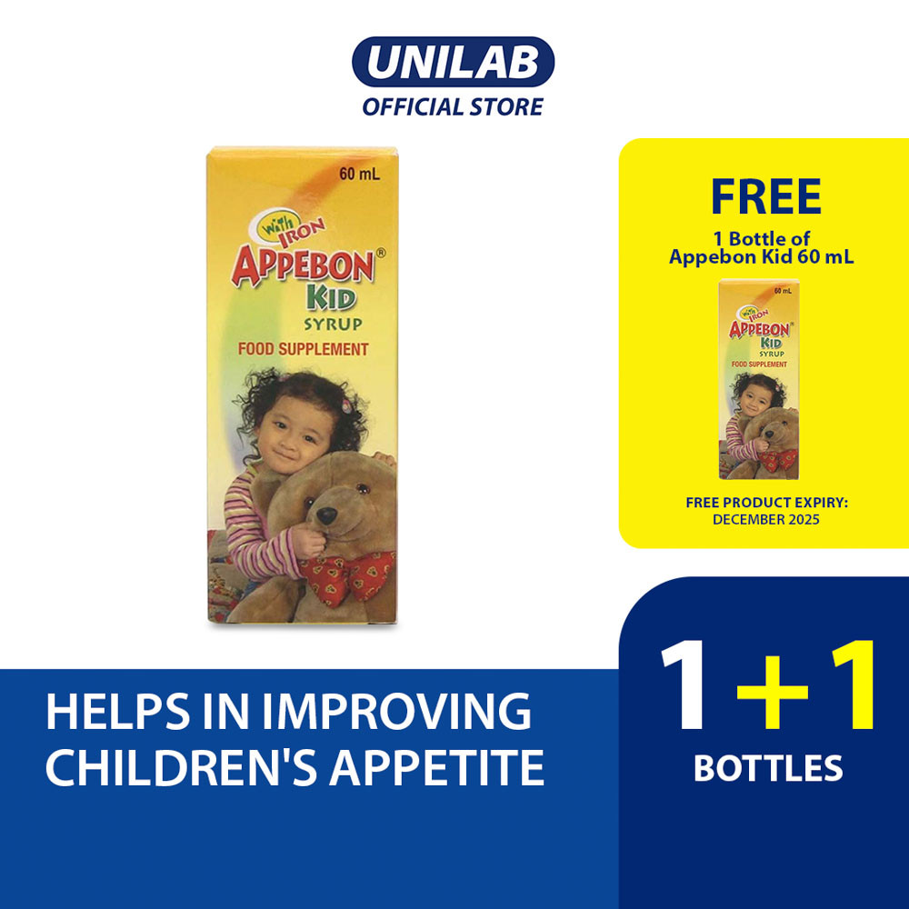 [B1T1] Buy 1 Appebon Kid 60ml Syrup, Get 1 bottle FREE (Free Item ...