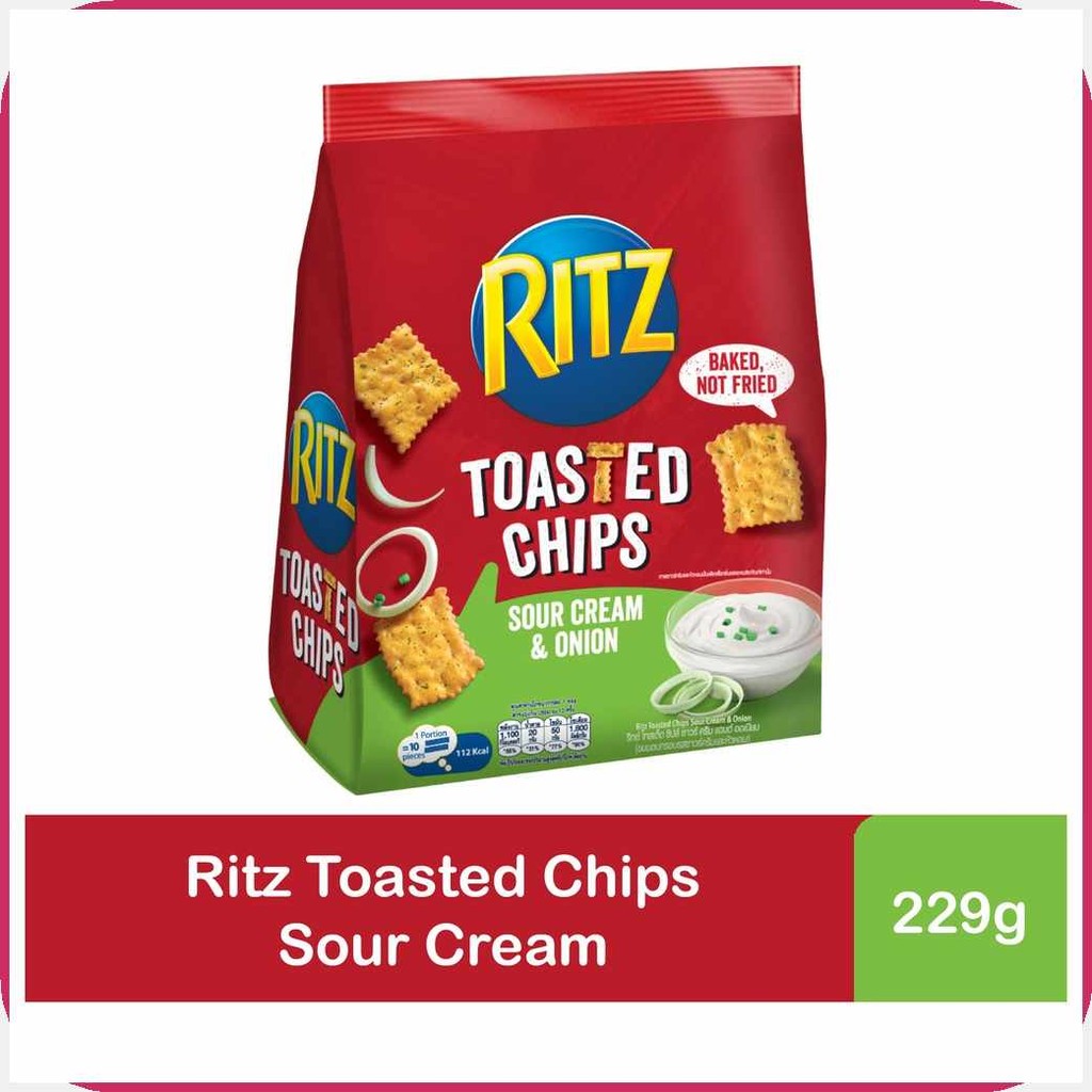 Ritz/n~Toasted[d#Chips}vR>Sour)Yt>Cream)rT>229g | Shopee Philippines