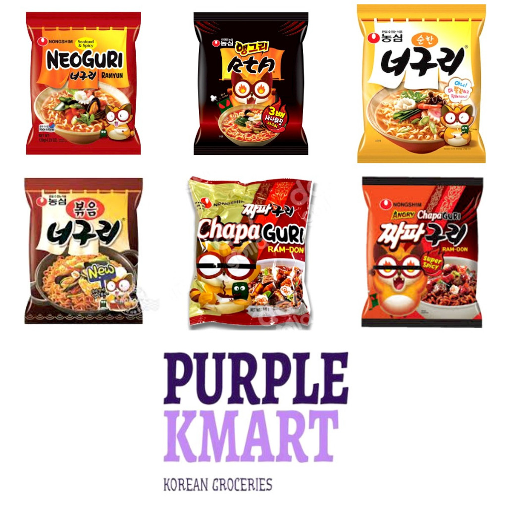 NONGSHIM NEOGURI / MILD 120g /SPICY 120g /ANGRY 120g /STIRFRY 137g ...