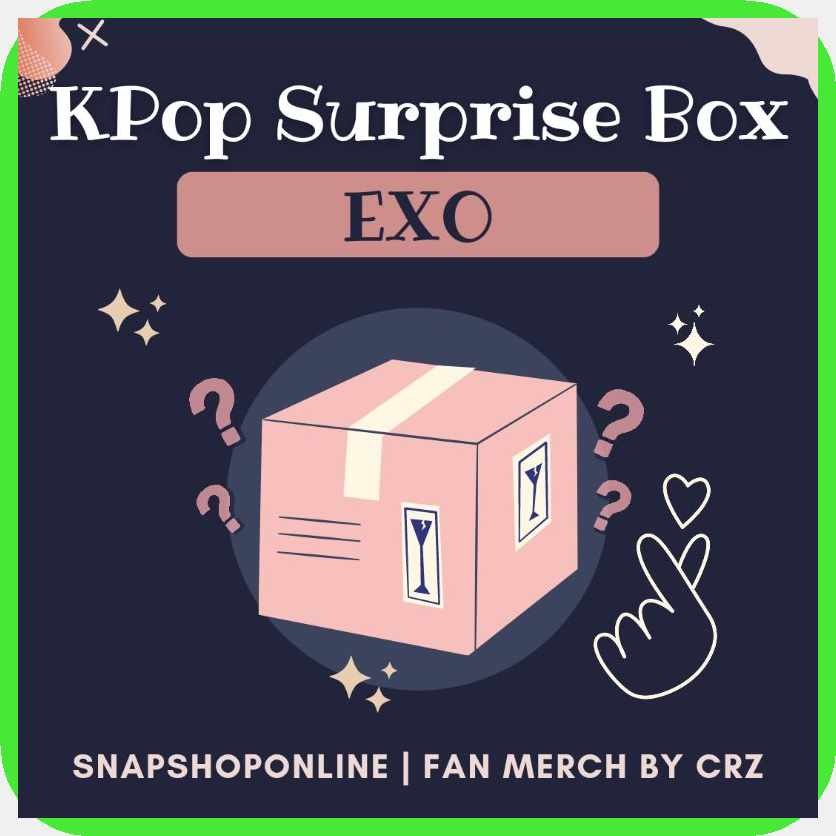 EXO Surprise Box Kit Gift Bundle KPop (posters, sticker, photocards ...