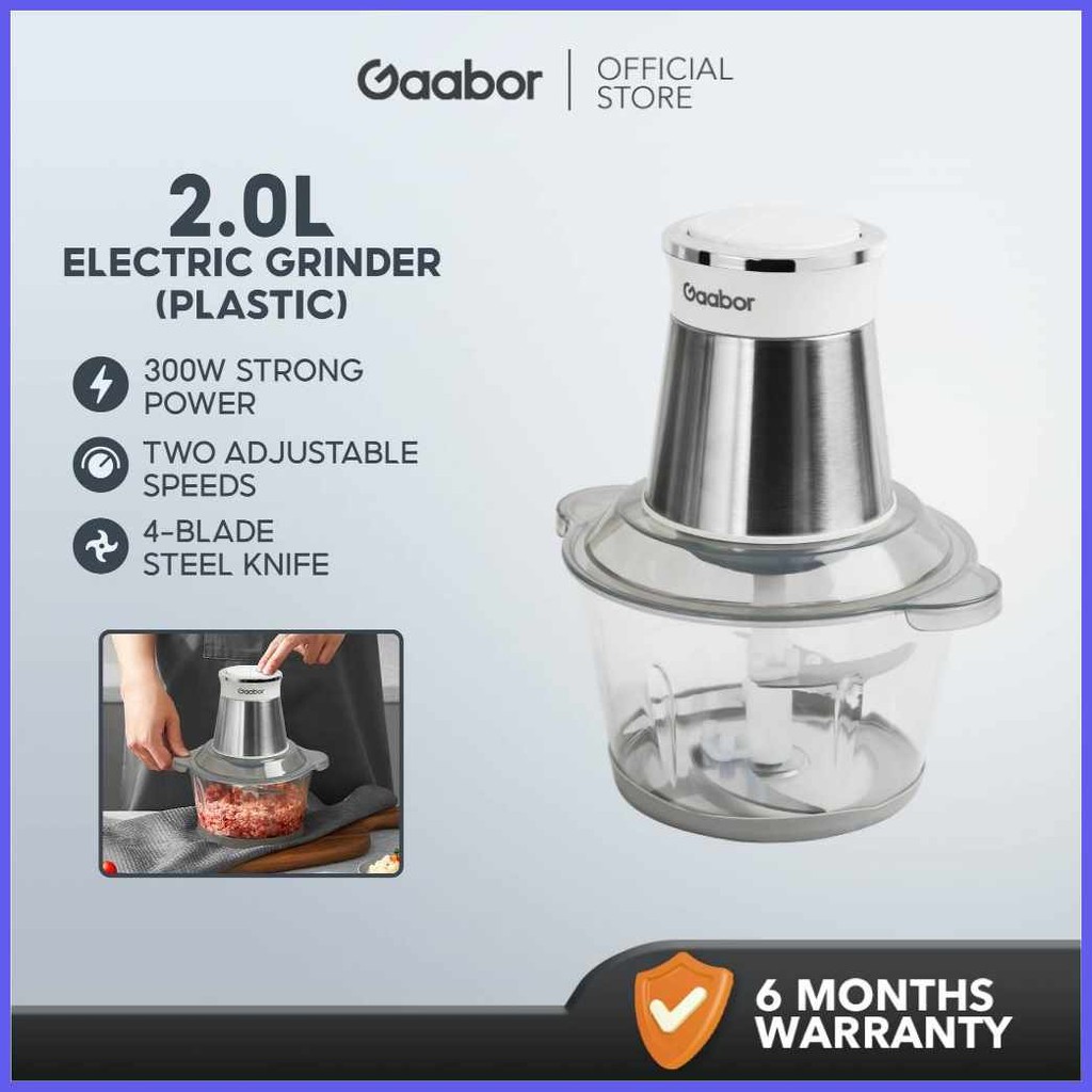 Gaabor$GP&Meat?b'Grinder[V,Two-SpeedI-Adjustablea-WithI-4-bladed-SteelO ...