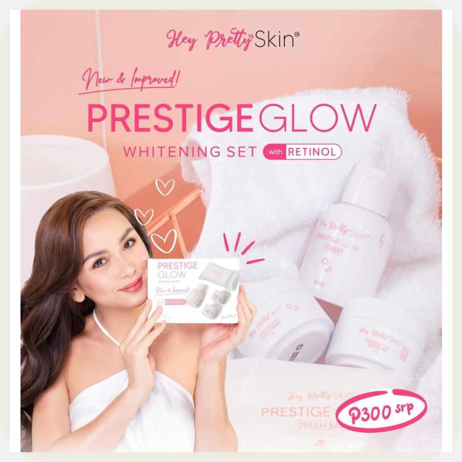 Hey!b{Pretty:EI_o_Skin:Nf_Prestige;es`Glow;H`Whitening;d`Set | Shopee ...