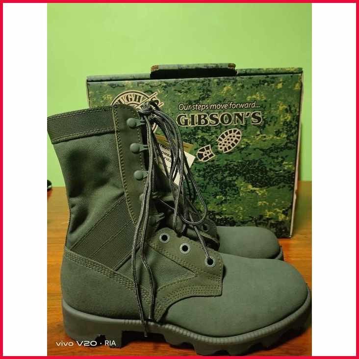 Gibsons?yw@boots|Cu|suede|Ff(green | Shopee Philippines