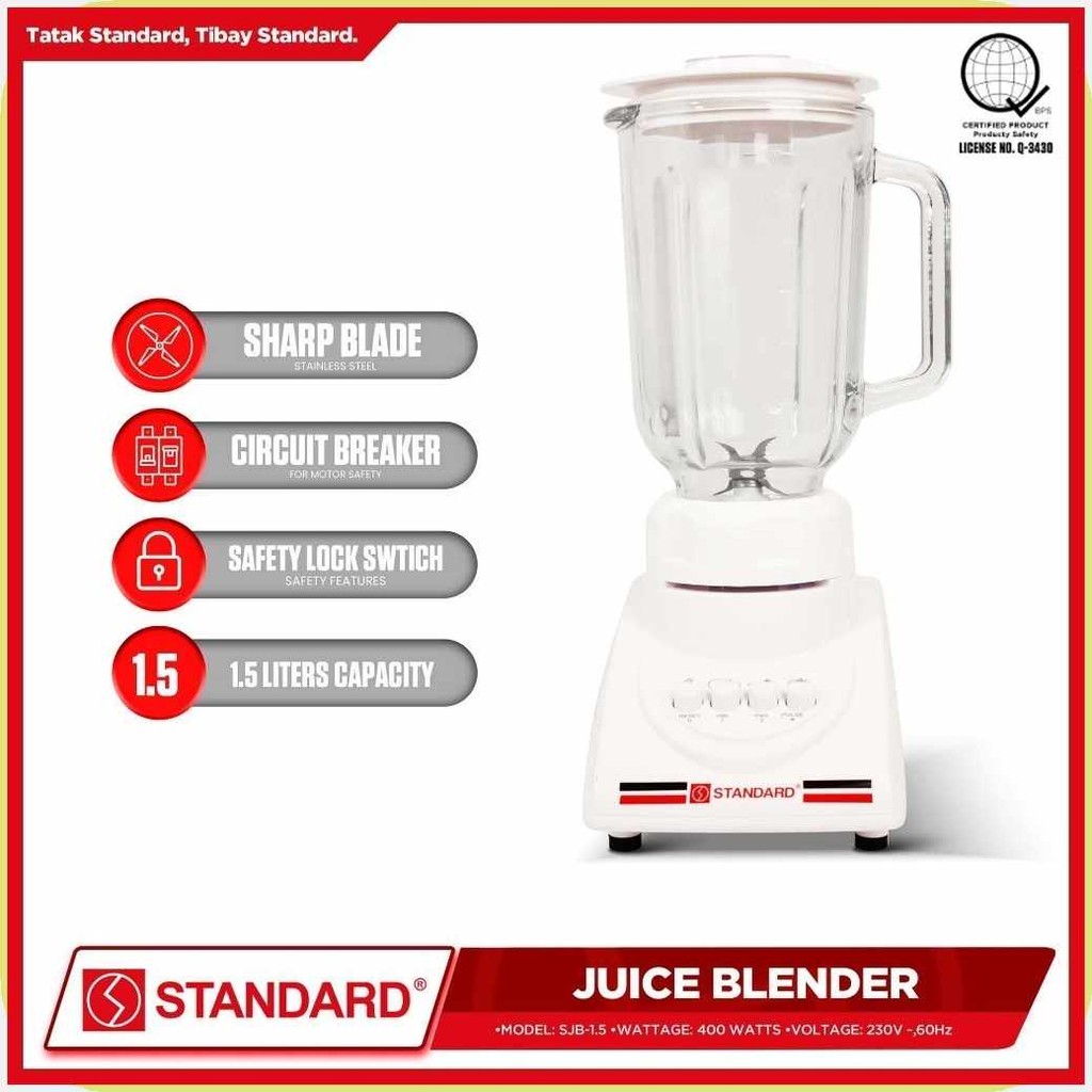 Standard$n&oj#Blender)vW}1.5L>qC}(>cN}SJB-1.5L) | Shopee Philippines