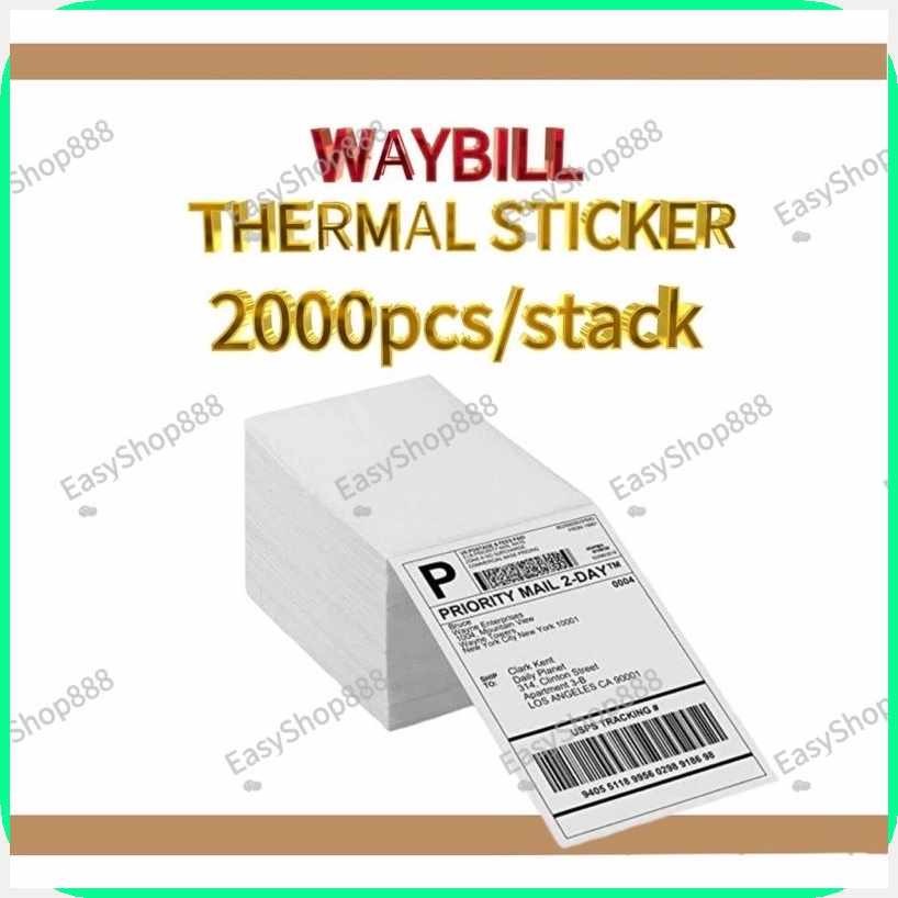 Easyshop888^KL)A6_DK?waybill~z*thermal~y*sticker~c*big~T*stack | Shopee ...