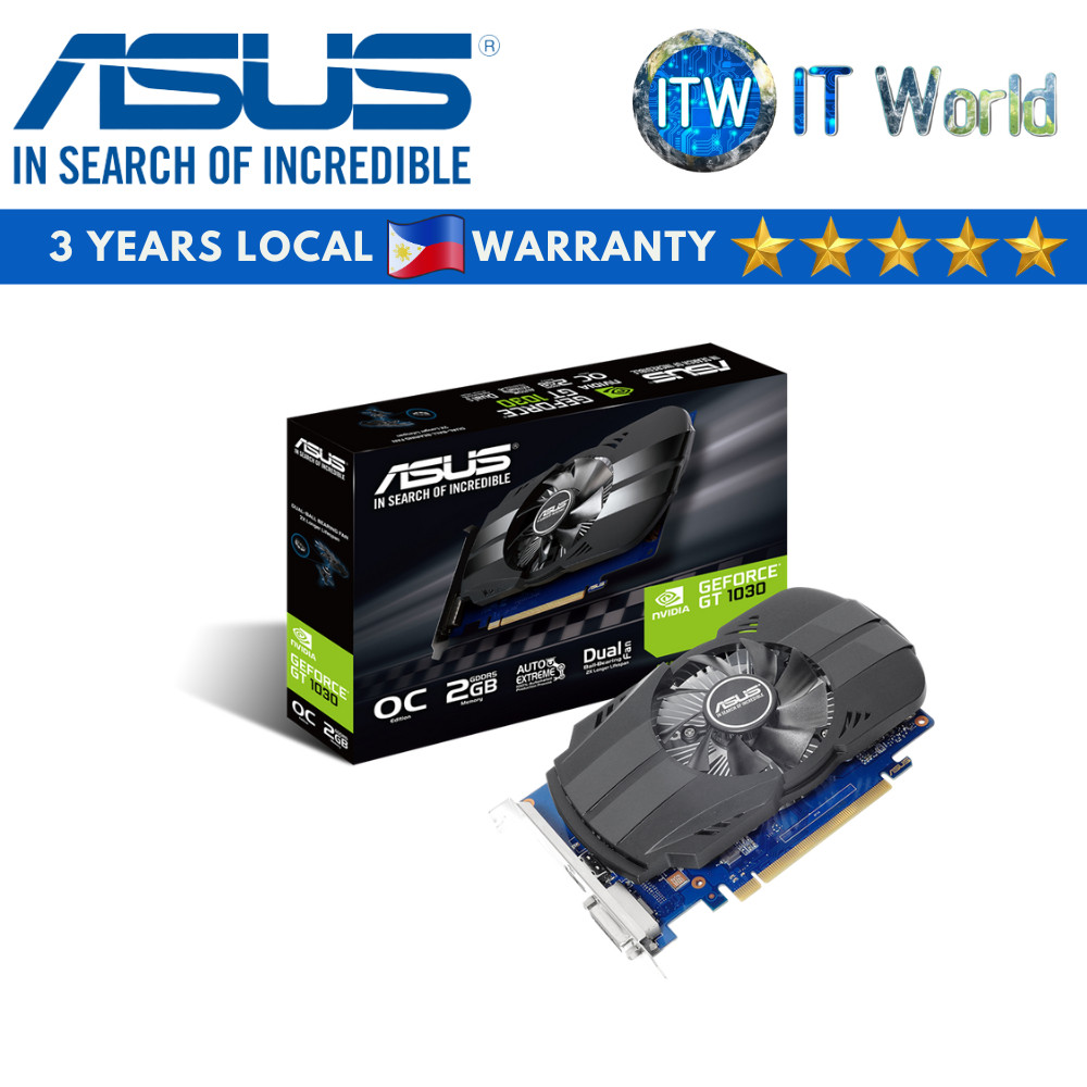 Asus Phoenix GeForce GT 1030 OC 2GB GDDR5 Graphics Card (PH-GT1030-O2G ...