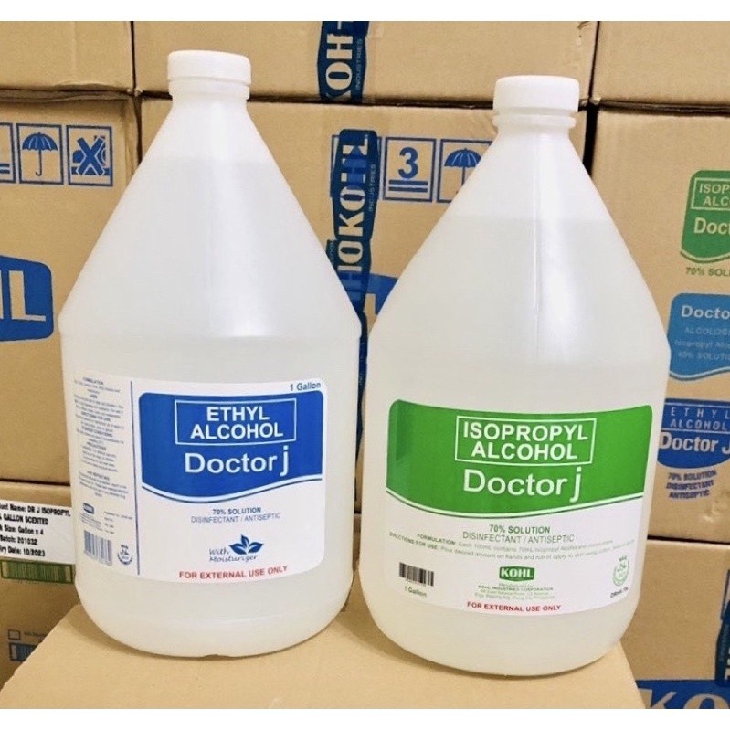 Doctor J Isopropyl & Ethyl Alcohol (1 Gallon) | Shopee Philippines