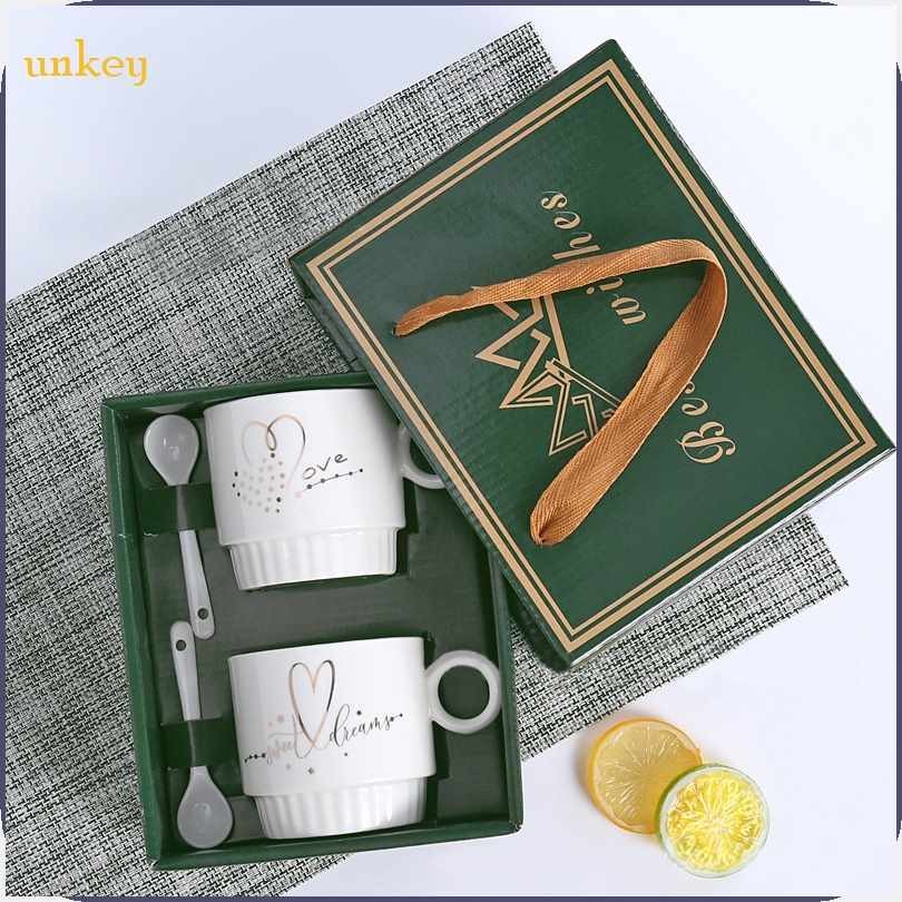Ceramic^j)couple#e_Mug+RO@tN@coffee,Zf[cup,aT[set,lY[with,jJ[spoon gift ...