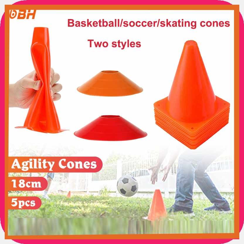 5Pcs&ix'SoccerL?Agility^J/Cones$H/Plastic$O/Traffic$b/Cone$w/For$d/Skating Basketball Football ...