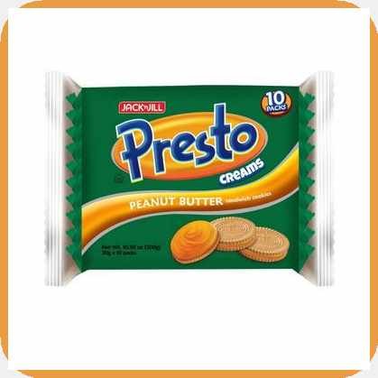 Presto Cream Peanut Butter Sandwich Cookies 30g x 10s | Shopee Philippines