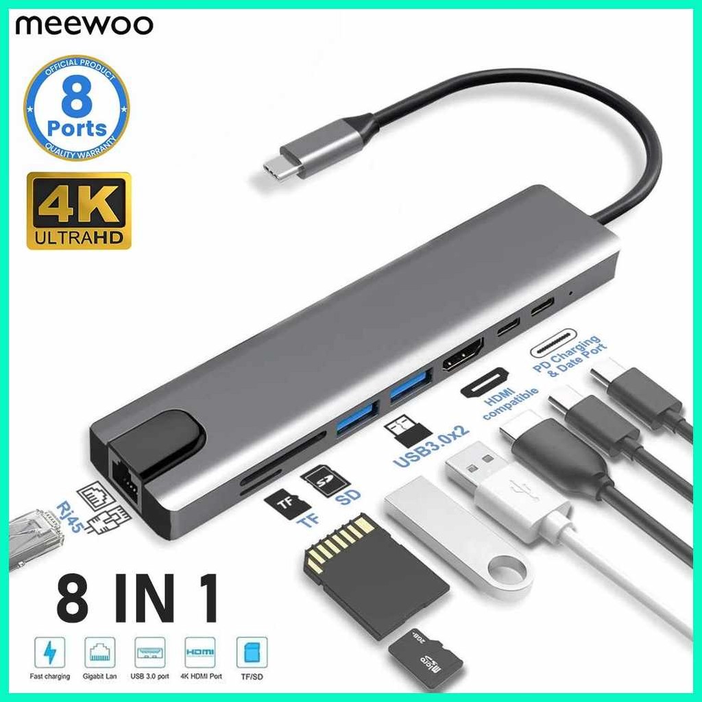 Meewoo%jf&Multiple!f}USB$oq^Hub/b]3.0.O]Port.o]Type.k]C.i]Adaptor With ...