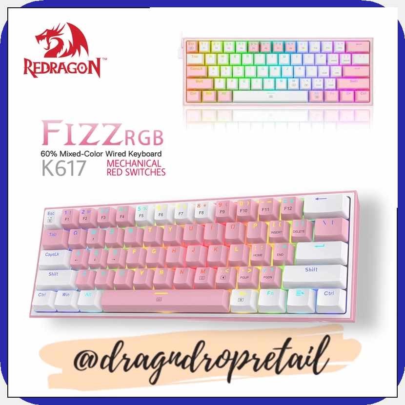 Redragon's{a/FIZZ{PY'K617{EX'60%{Ng'Wired{CK'RGB{sZ'Gaming{AG'Keyboard ...