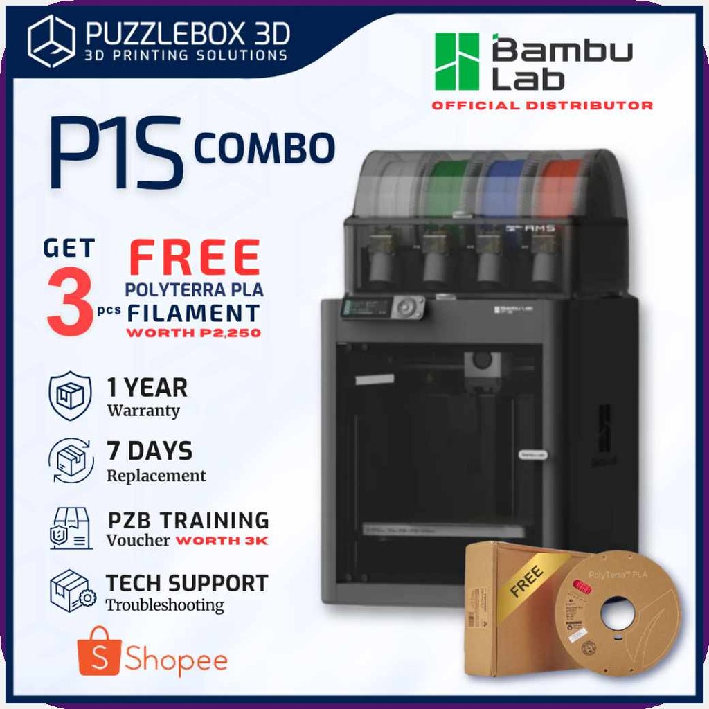 Bambu Lab P1S 3D Printer | P1S Combo | P1P w/ 20000 mm/s2 acceleration ...