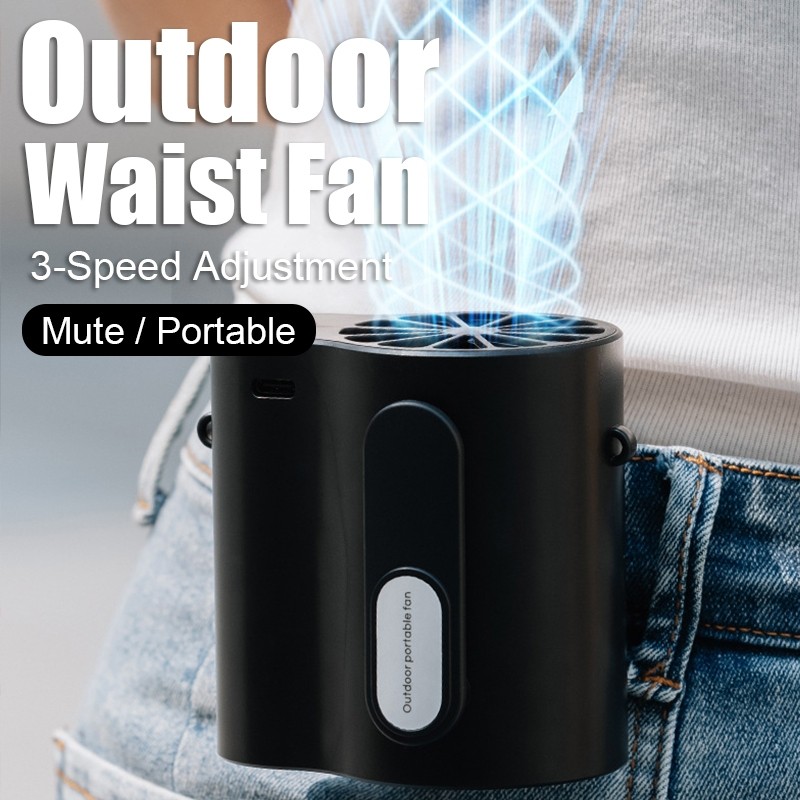 Samsung Mini Fan 6000mAh Rechargeable Adjustable Hanging Neck Turbo Fan ...