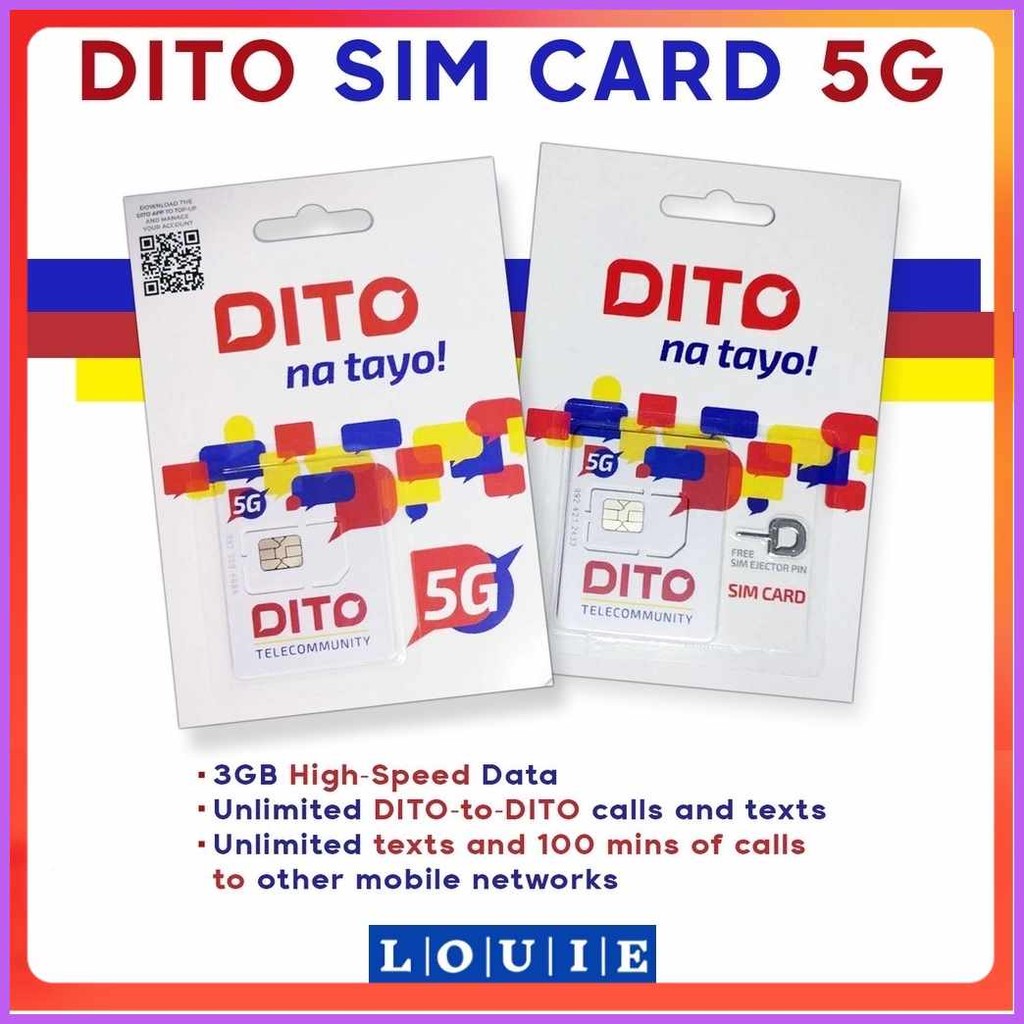 LOUIE/Cm-DITO>v[SIM;CW&CARD`dq&With`BL&Up`uH&To`Ff&25GB`J&FREE Data ...
