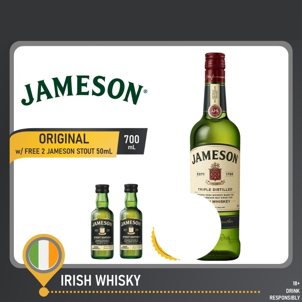 Jameson}P`Irish#sJ%Whiskey,V[a@700mL,C[with,k[FREE,W[2,l[Jameson Stout ...