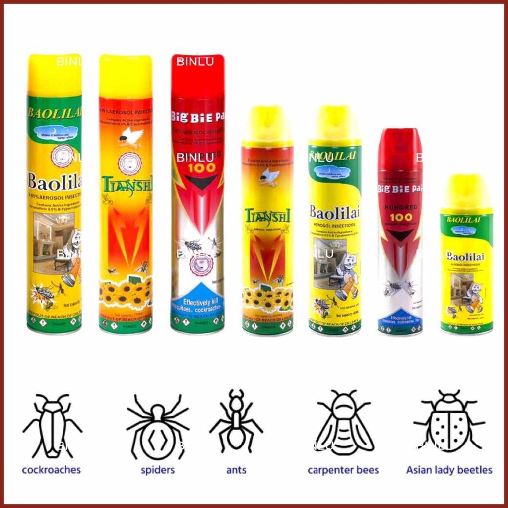 Insecticide Spray Original Baolilai/Tianshi/Big Bie Pai Aerosol,insect ...