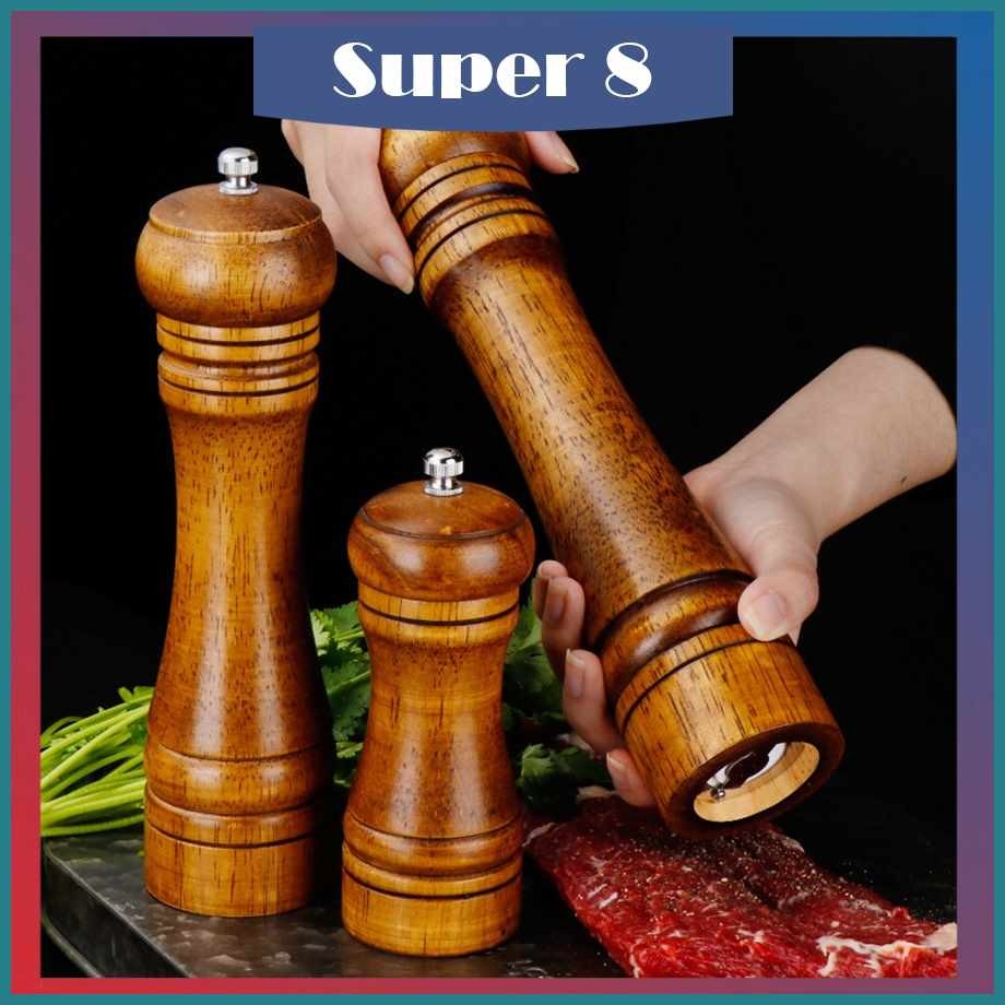 Wooden:Ew^Pepper}g[Grinder`is;manual&Pepper&Mill&Salt&Spice&Grinding ...