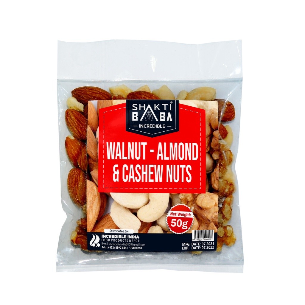 Almond - Walnut & Cashew Nuts 50g ( Buy one take one free) | Shopee ...