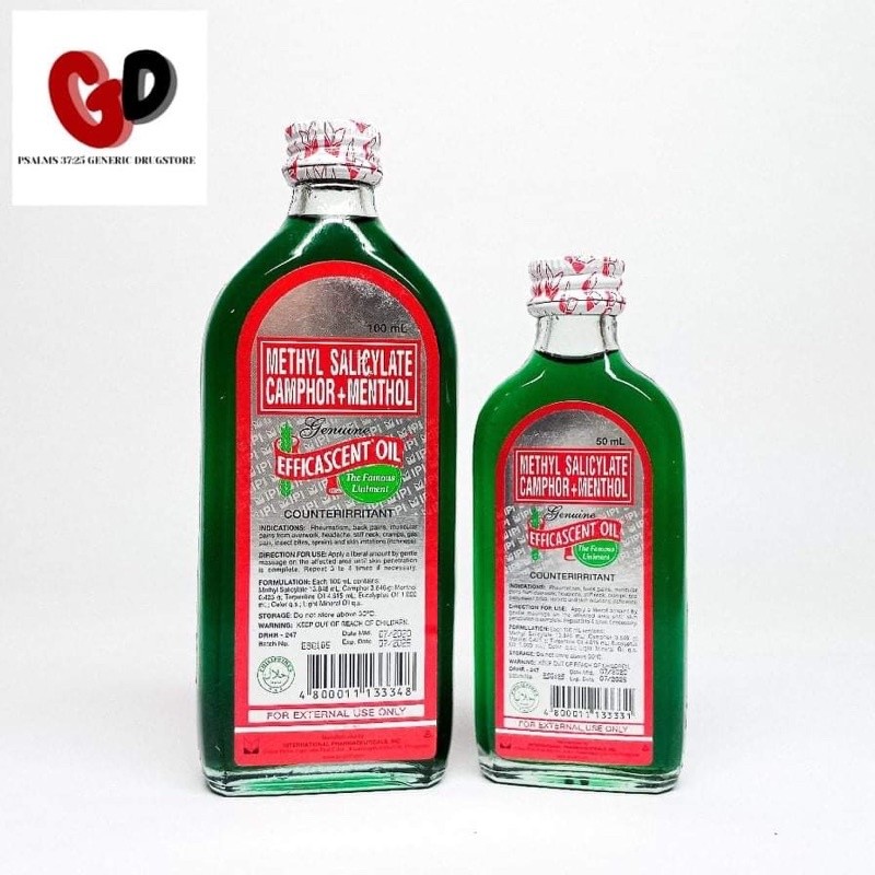 EFFICASCENT OIL (25mL, 50mL, 100mL) | Shopee Philippines