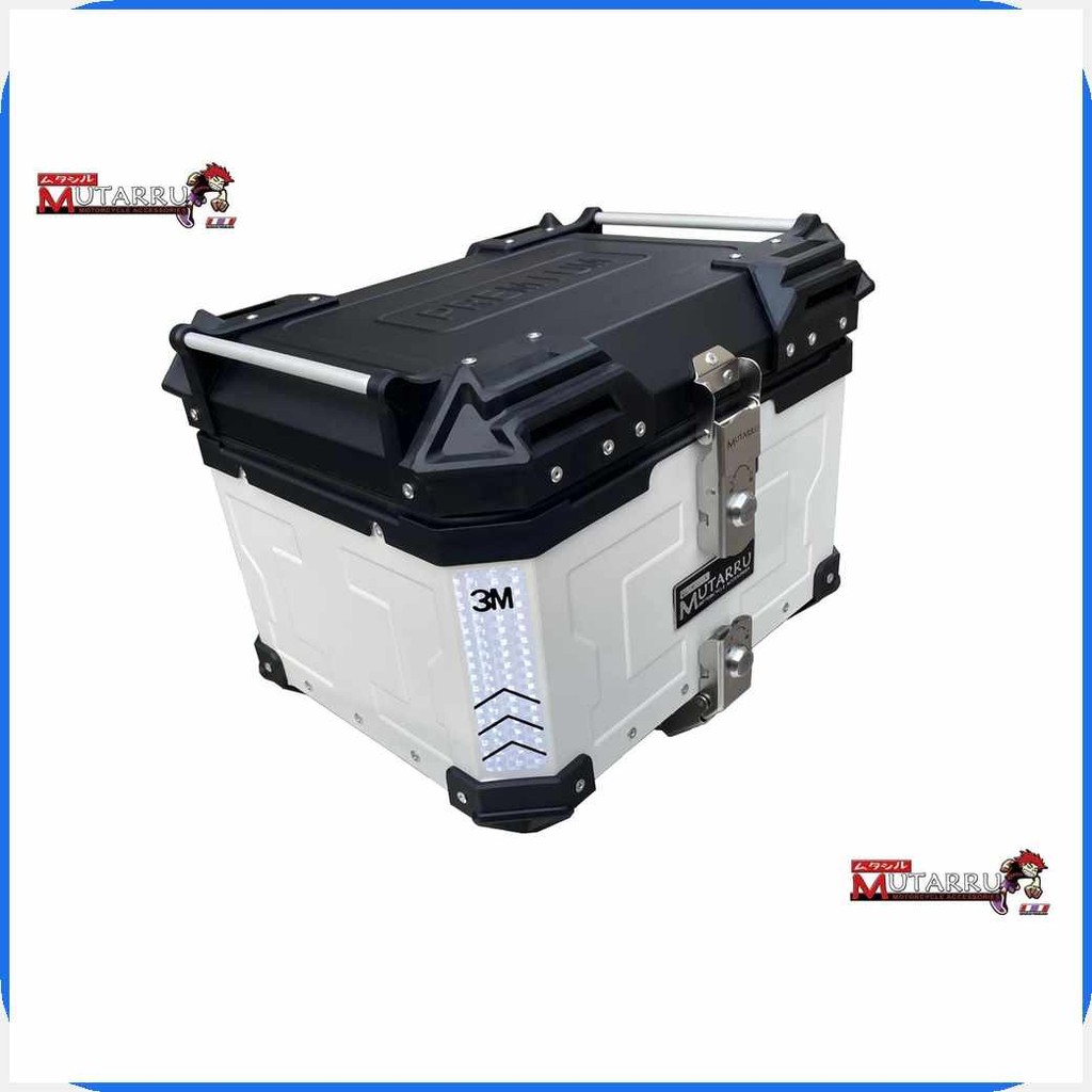 Alloy Top Box 45 Liters (with back rest) X Design Edition Heavy Duty ...