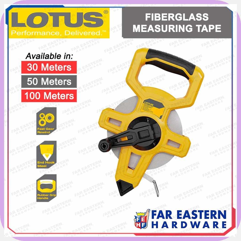 LOTUS@e_Fiberglass.qi@Measuring&HU`Long;UZ`Tape;xp`PRO;PH`30m;qI`50m;Fh ...